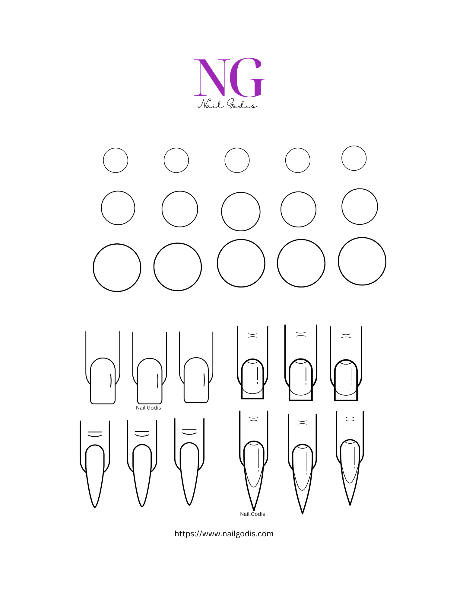 Acrylic Practice Sheet 3 Pack Nail Godis